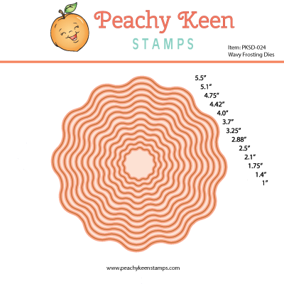 PKSD-024 Wavy Frosting Circles – Peachy Keen Stamps