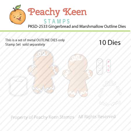 PKSD-2533 Faceless Gingerbread and Marshmallows DIE SET – Peachy Keen ...